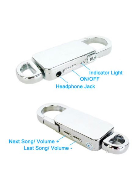 Porte-clés Micro Espion – Enregistreur Vocal Mémoire 4 Go